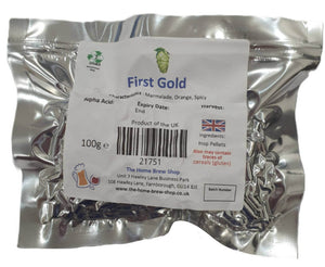First Gold Hop Pellets 100g | The Home Brew Shop