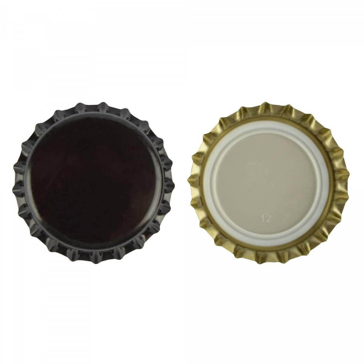 Crown Caps - Black 100 approx From The Home Brew Shop UK