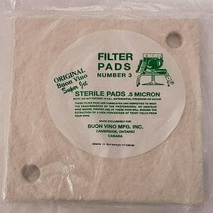 Buon Vino Super Jet Filter No3 Sterile Pad